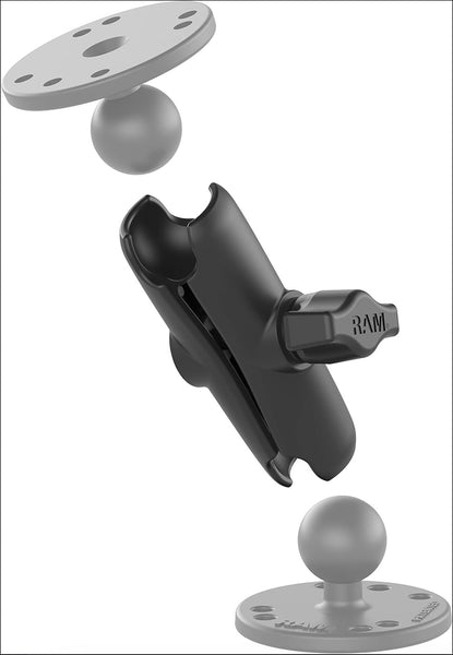 Double Ball Mount Bracket Clamp - Universal, Adjustable